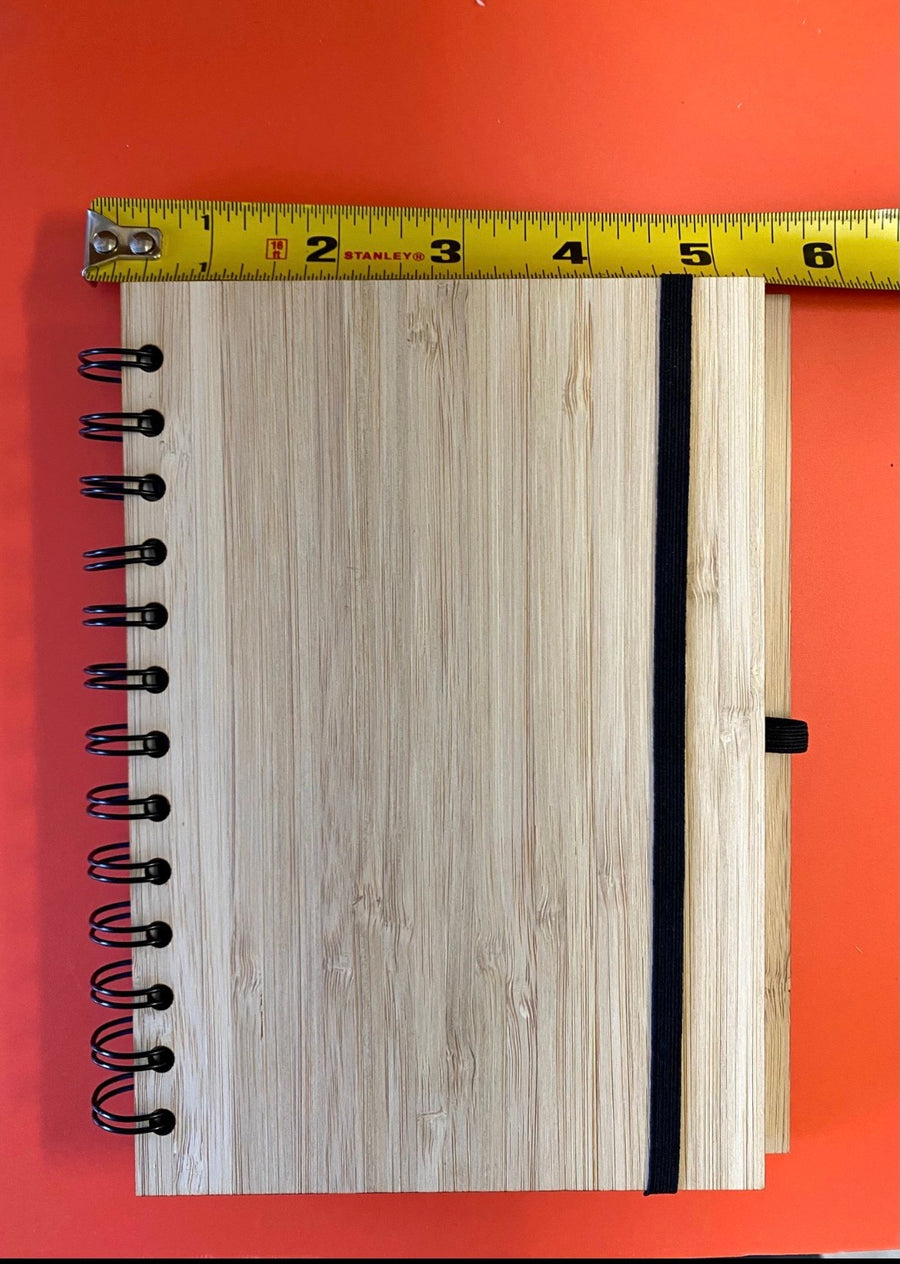 Bamboo Notebook w/pen (lined or unlined pages) – Crazy Laser Dad Blanks